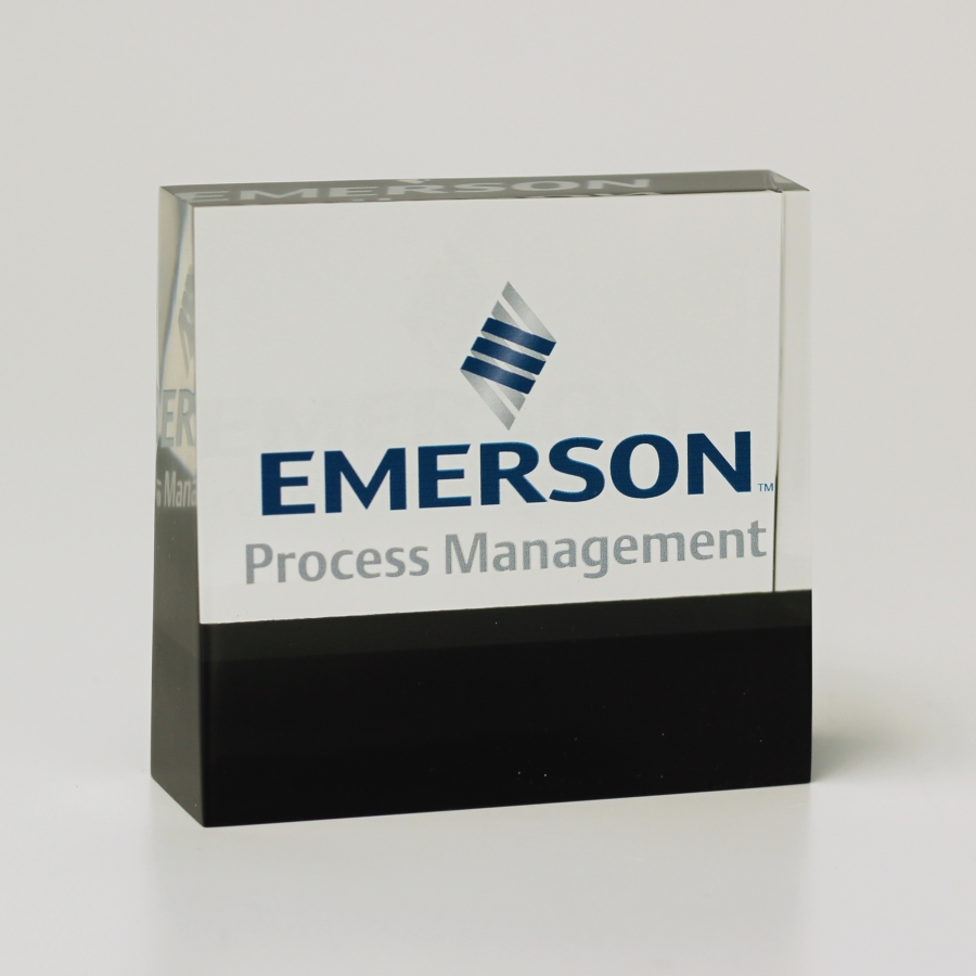 Custom Wedge with Emerson Logo Award